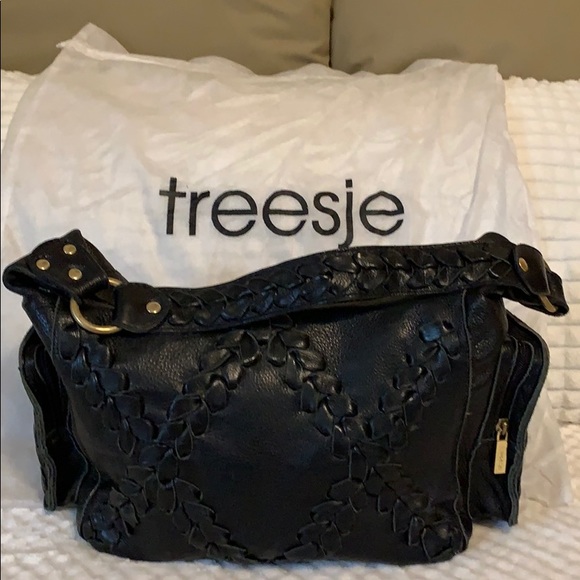 Treesje | Bags | Treesje Leather Shoulder Bag | Poshmark